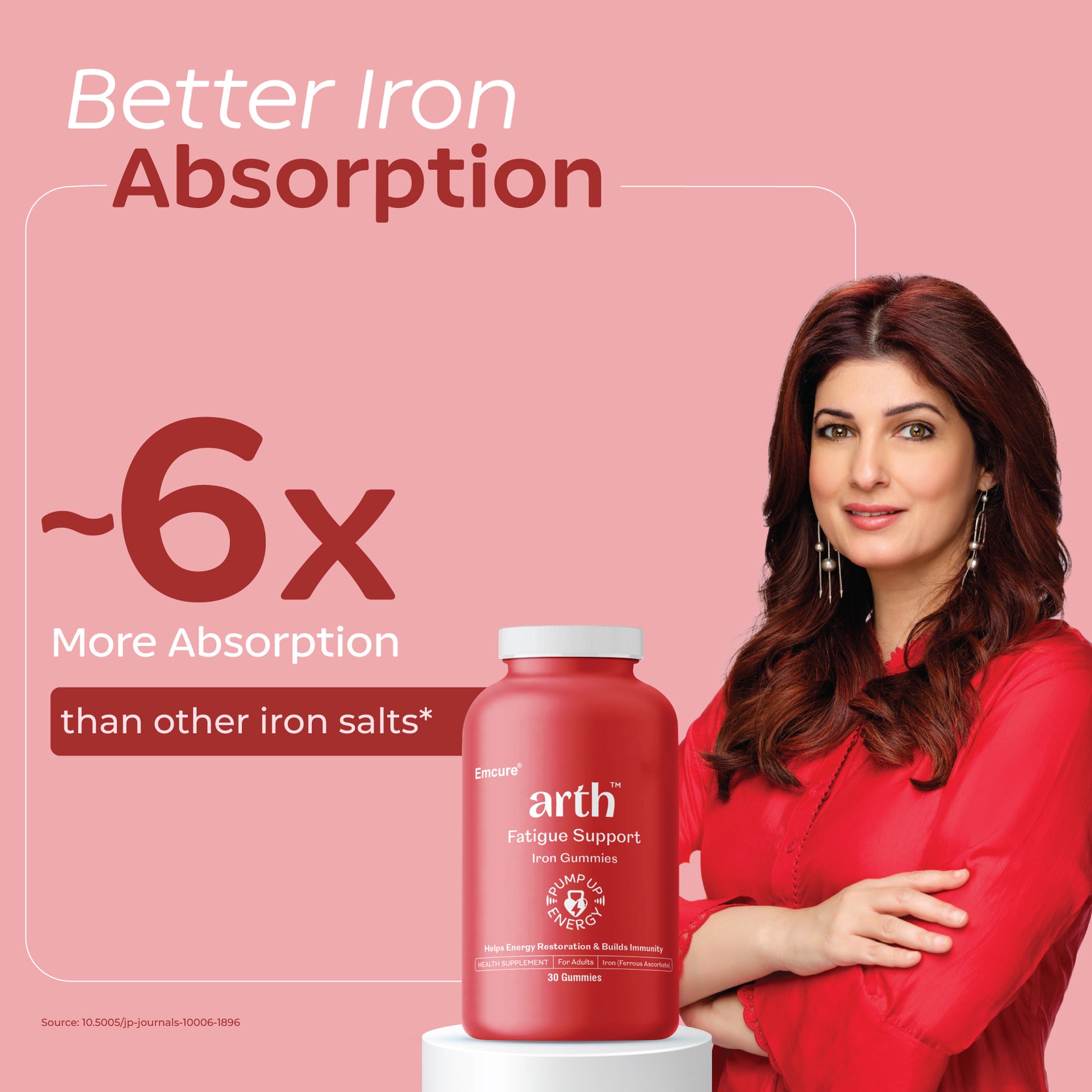 Boost Iron & Energy Levels | Arth By Emcure Fatigue Support Gummies