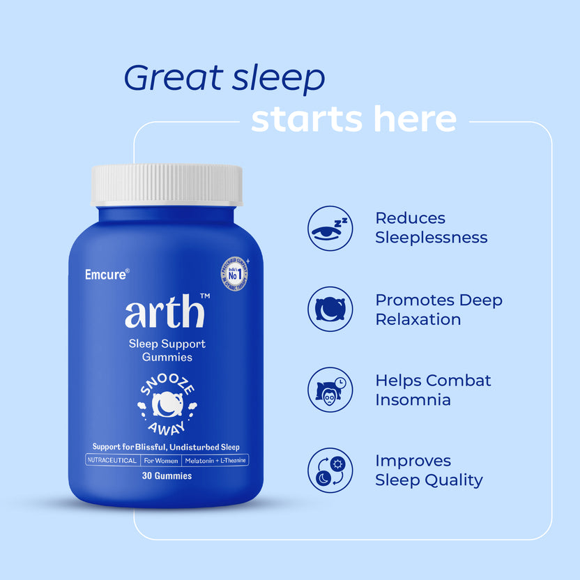 Experience Blissful Sleep | Arth By Emcure Sleep Support Gummies